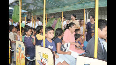 Davanagere Bal Bhavan toy train resumes after hiatus | Hubballi News ...