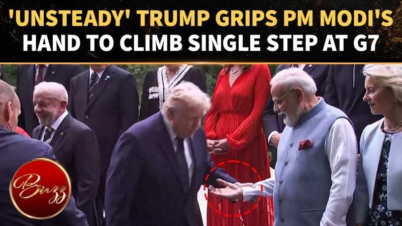 Trump Sparks Health Fears After Grabbing PM Modi At G7 As Viral Step ...