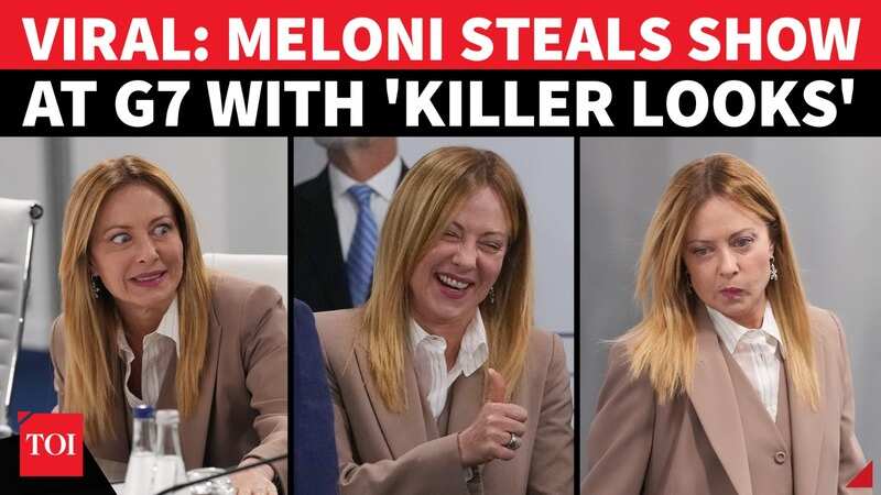 Meloni G7 Viral Moments: 'Death Stare' At Trump; Big Confession On Cam ...