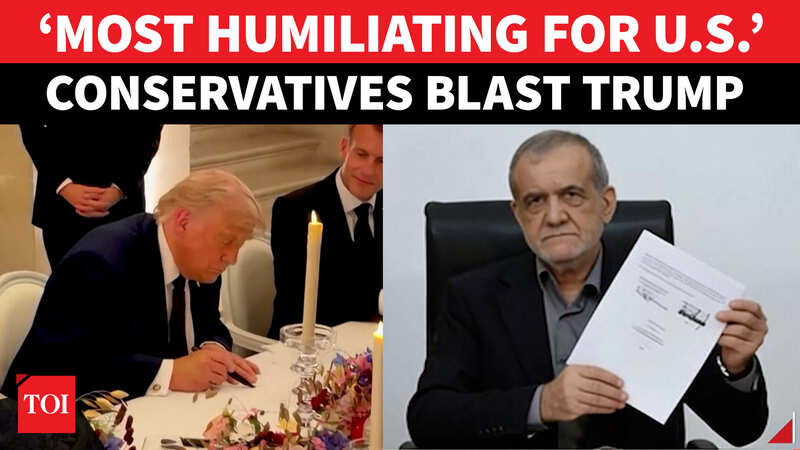 'Most Humiliating American Surrender': Conservatives Blast Trump's Iran ...