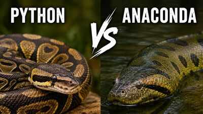 Anaconda vs Python: Comparing the world's most famous giant snakes ...