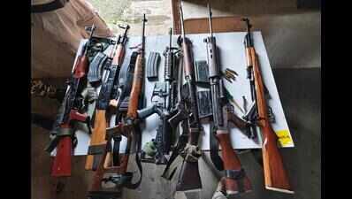 Joint forces recover 17 guns, assault rifles in Manipur operation ...