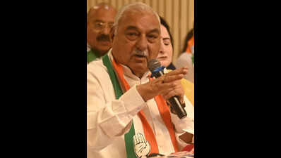 BJP selling jobs of Haryana, alleges Hooda | Chandigarh News - The ...