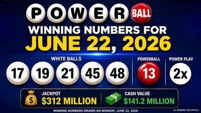 Powerball winning numbers announced for Monday, June 22, 2026: Who won ...