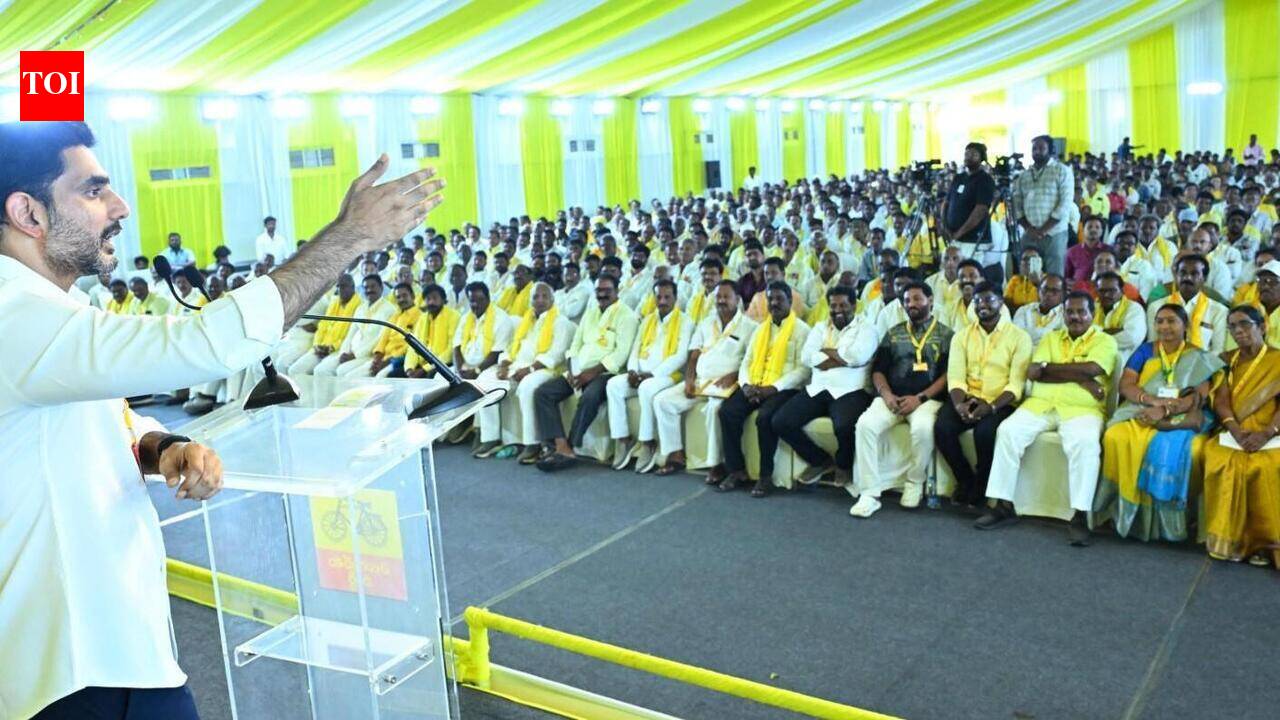 Lokesh urges TDP cadre to counter opposition’s ‘fake campaign’ at ...