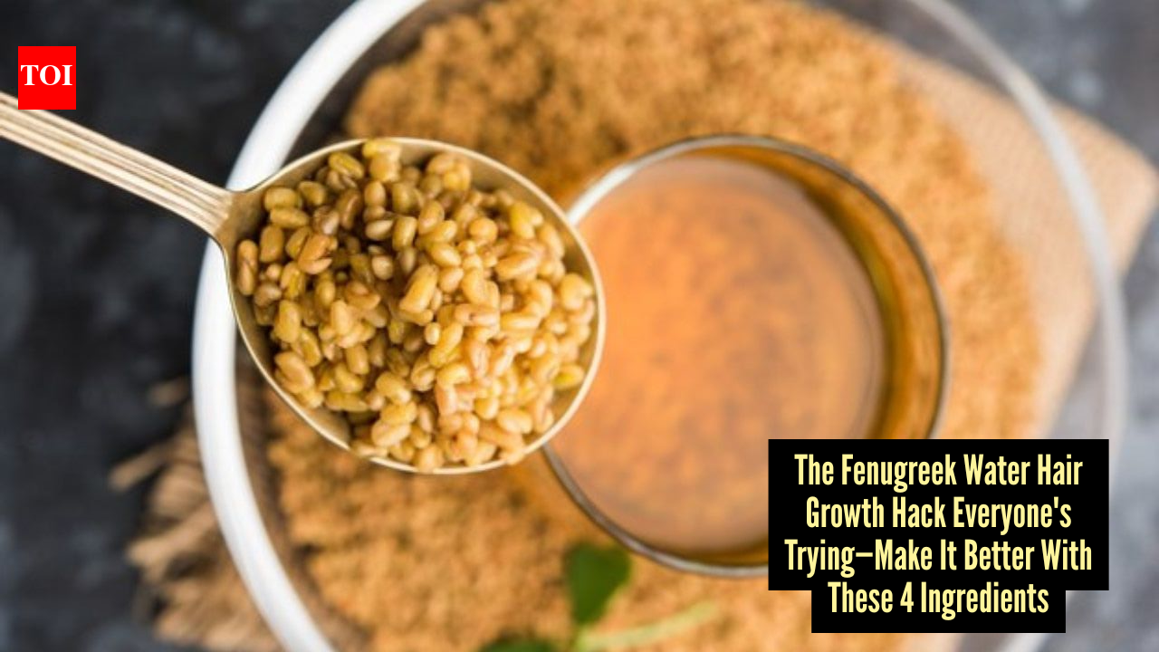 Mix these 4 ingredients into fenugreek water for stronger and thicker ...