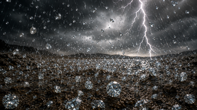 Diamond rain is real: Scientists explain why precious gems fall from ...