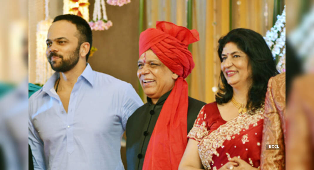 Rohit Shetty with Govind Namdev during the latter's daughter Pallavi's ...