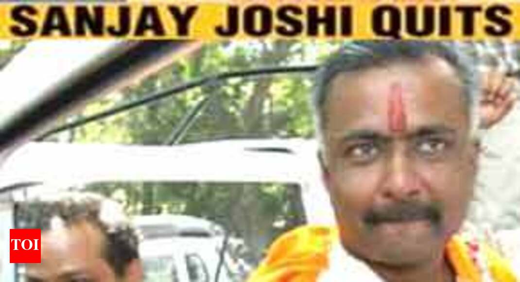 Sanjay Joshi: Sanjay Joshi resigns from BJP | India News - Times of India