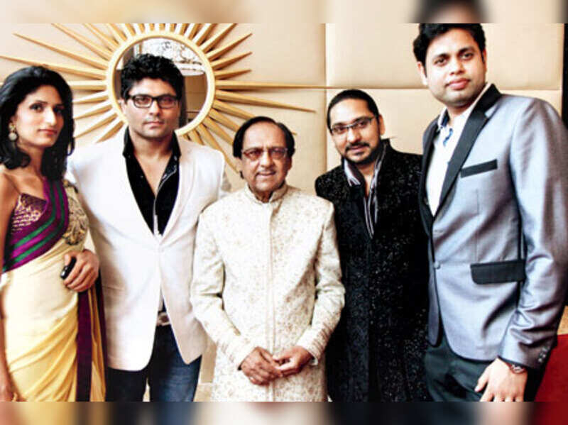 Pakistani ghazal singer Ghulam Ali perform with his son Amir at a hotel ...