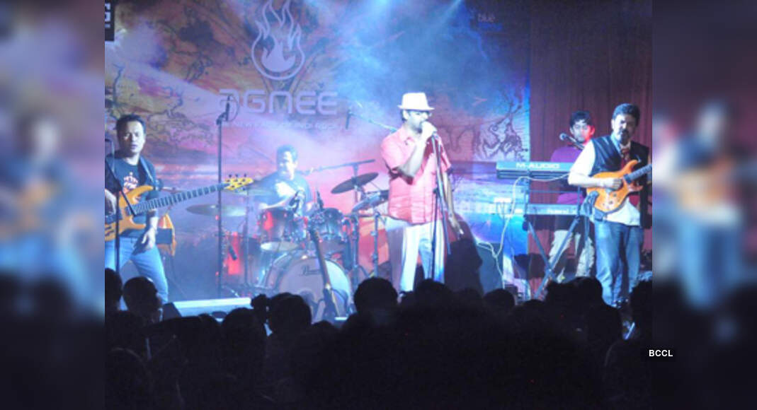 Indian rock band Agnee's Bollywood debut gig, held at Blue Frog, Mumbai ...