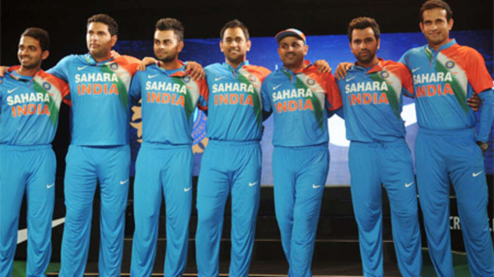 Team India sports new T20 jersey | The Times of India