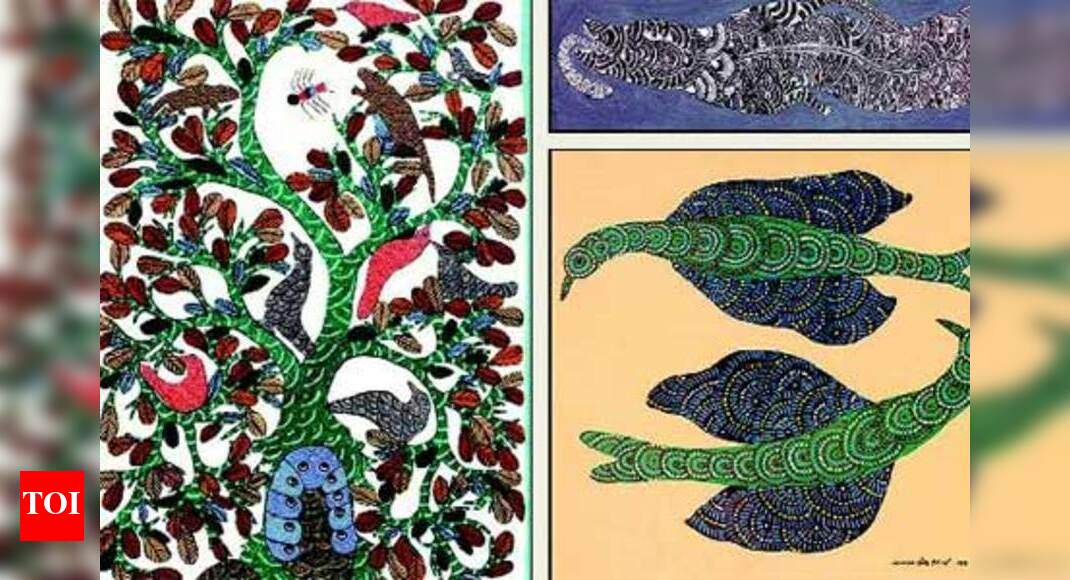 Gond artist star at tribal art auction - Times of India