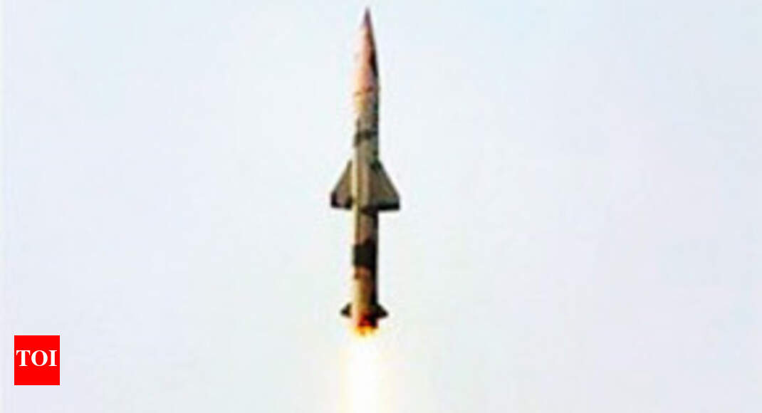 Prithvi-II ballistic missile test-fired | India News - Times of India