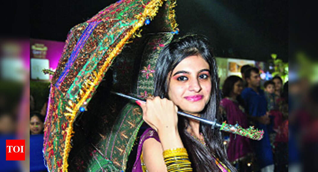 Glam and glitter at privately organised Garba night during Navratri ...