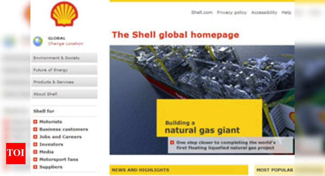 Shell to establish third global hub for technology in Bangalore - Times ...