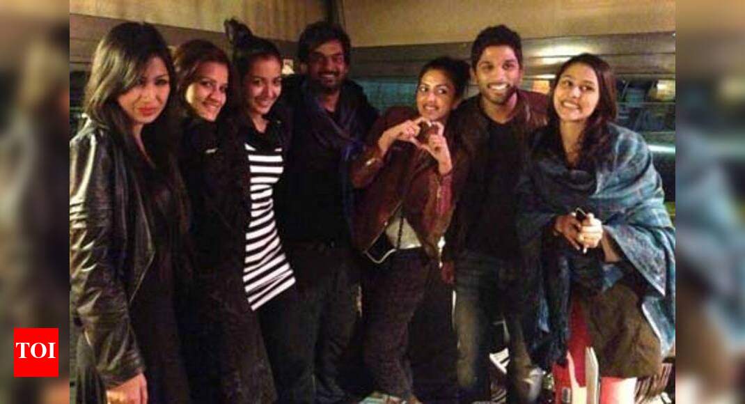 Allu Arjun, Puri Jagannath celebrate V-Day | Telugu Movie News - Times ...