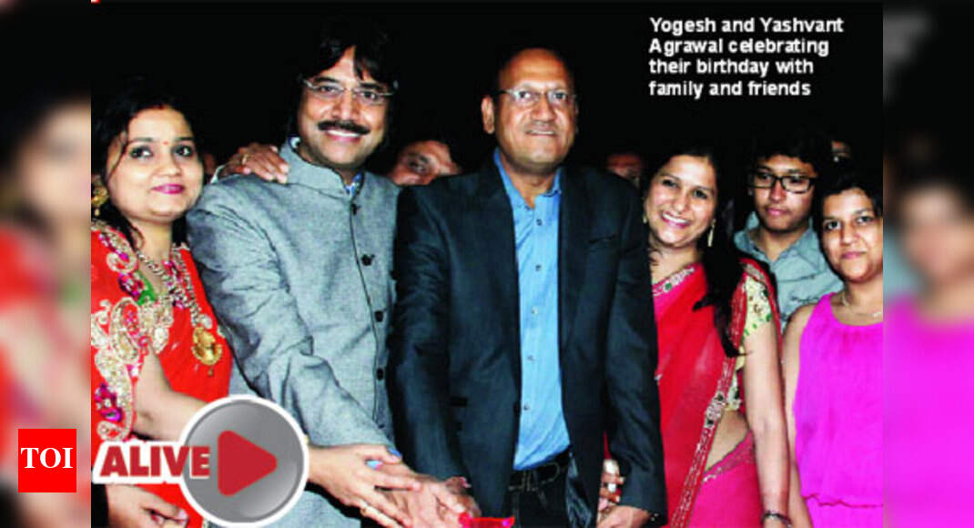 Twin brothers Yogesh and Yashvant Agrawal celebrate birthday bash ...
