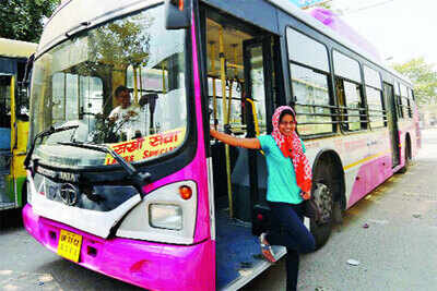 Women-only buses: But why only till 5.30, ask women - Times of India