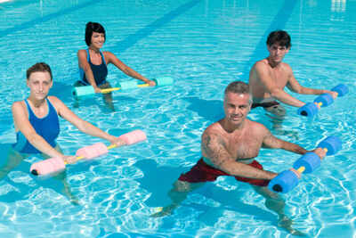 Get fit in the pool - Times of India