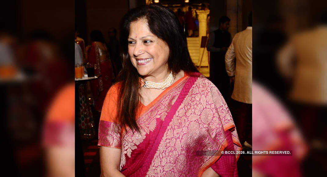 Yashodhara Raje Scindia during the wedding ceremony of Nakul Vengsarkar ...