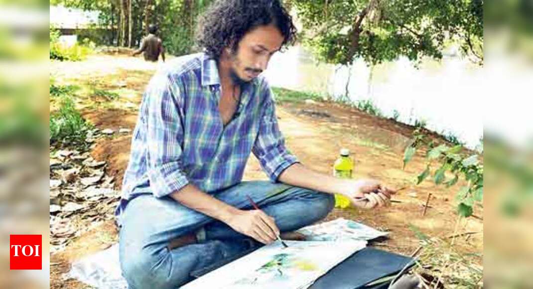 Students pay tribute to artist Mandhare with an art competition held at ...