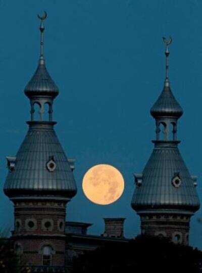 Year's brightest moon lights up night sky - Times of India