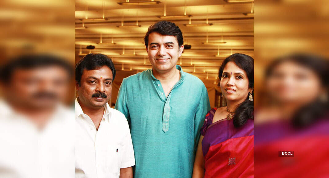 Guests pose for a photo during musician GV Prakash Kumar and Saindhavi ...