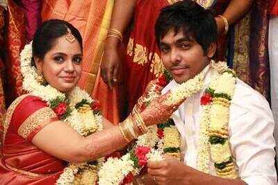 Stars attend GV Prakash and Saindhavi's marriage reception | Telugu ...