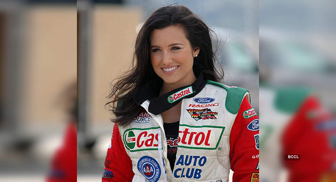 Drag racer Ashley Force Hood is a speed chic who is not only deadly on ...