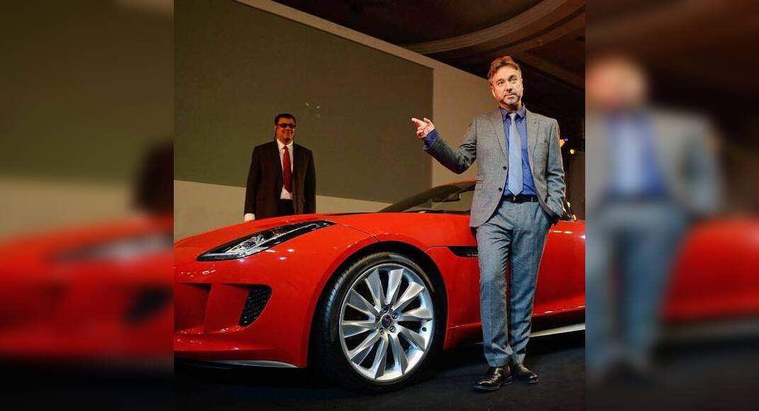 Matthew Beaven (R), Chief Designer of exteriors advanced design at ...