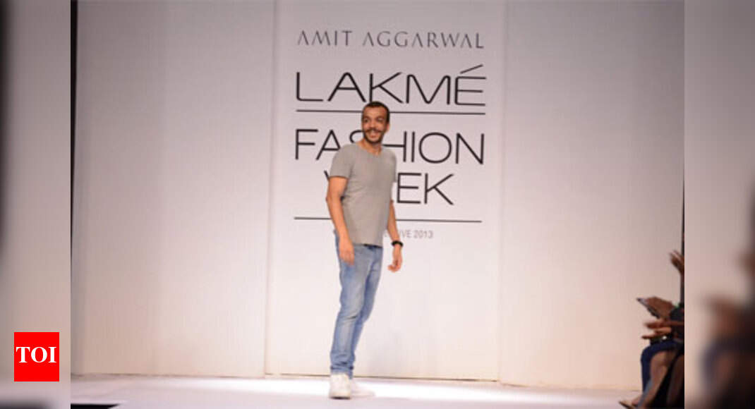 A dazzling LFW debut for Amit - Times of India