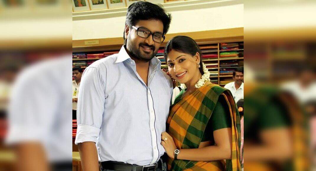 Mirchi Senthil and Vijayalakshmi in a still from the Tamil movie ...