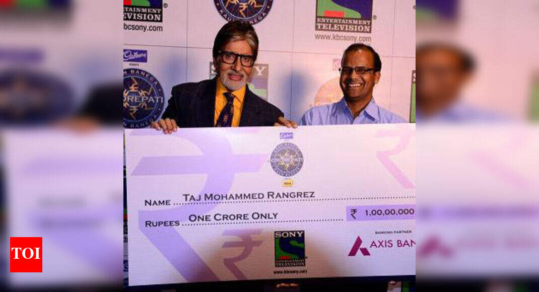 KBC-7: First winner's special gift to Big B - Times of India