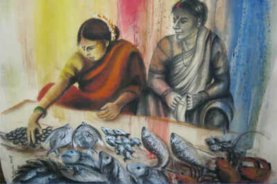 An engaging artistic melange - Times of India