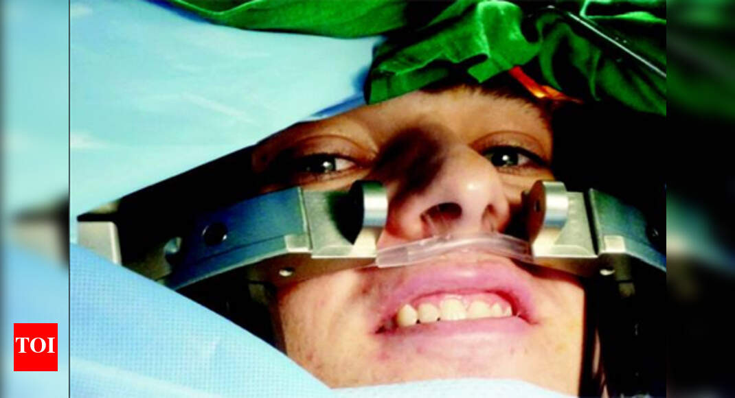 Benjamin's first smile in five years - Times of India