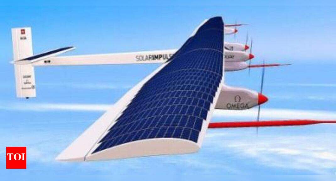 Solar-powered aircraft on a global clean energy mission - Times of India