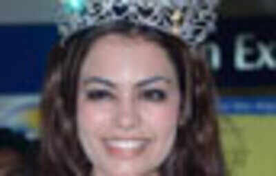 Srishti Rana's crown seized at airport - Times of India