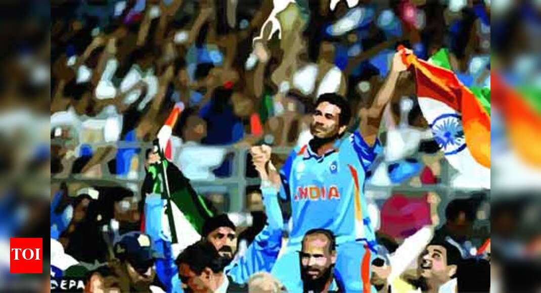 Gurgaon artist celebrates Sachin on canvas - Times of India