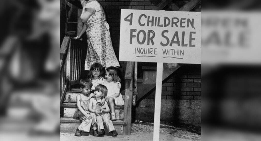 Children for sale in Chicago, 1948. Some parents sold their children ...