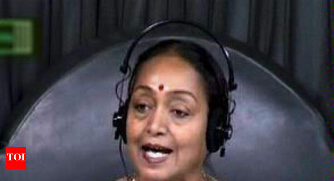 Meira Kumar's joke almost came true in House | India News - Times of India