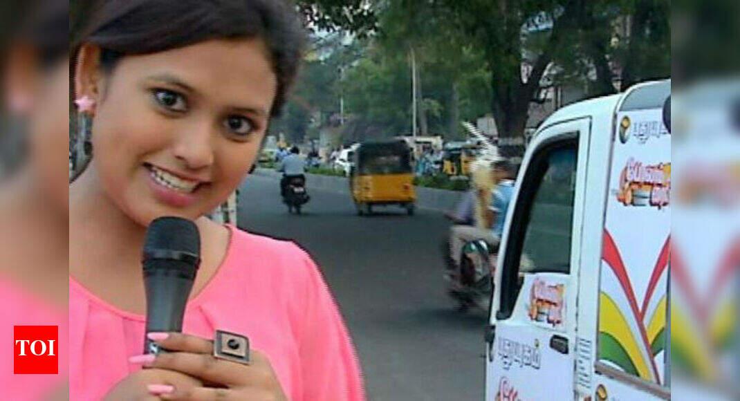 A ride with TV anchor - Times of India