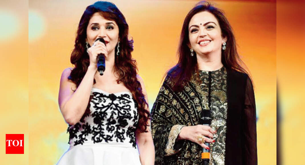 The first film my husband and I saw together was a Madhuri Dixit film ...