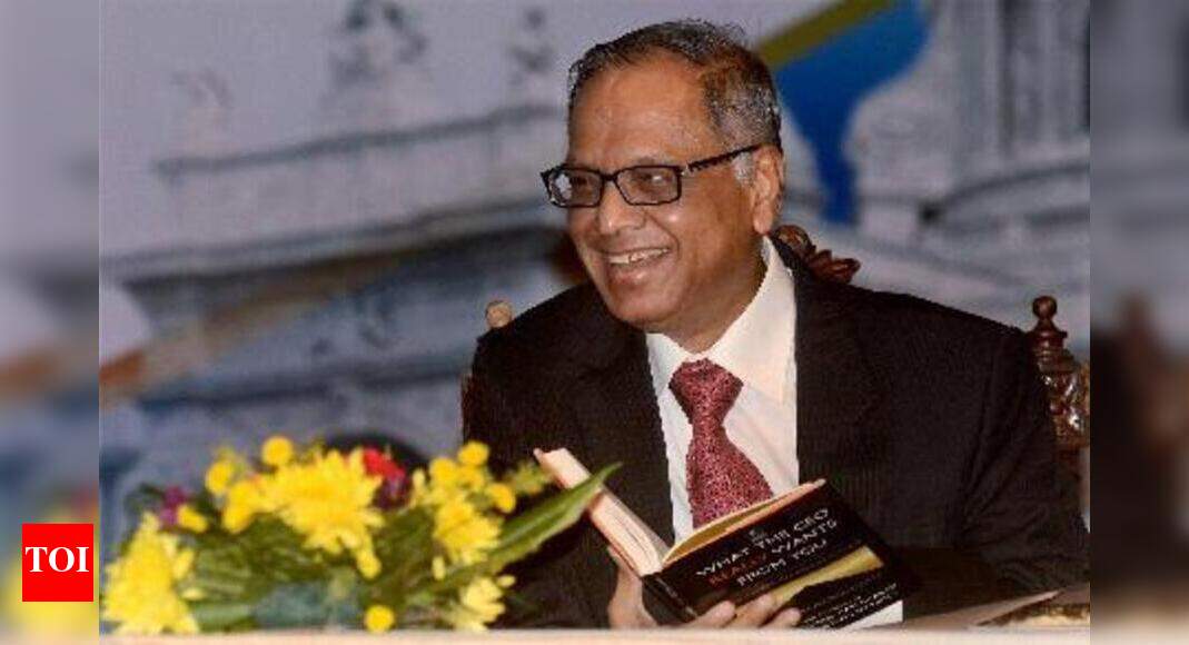N R Narayana Murthy presented 'Global Indian Award' in Canada - Times ...