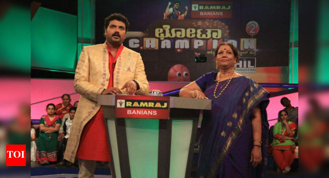 Girja Lokesh, Dilip Raj and Roopashri on Chota Champion - Times of India