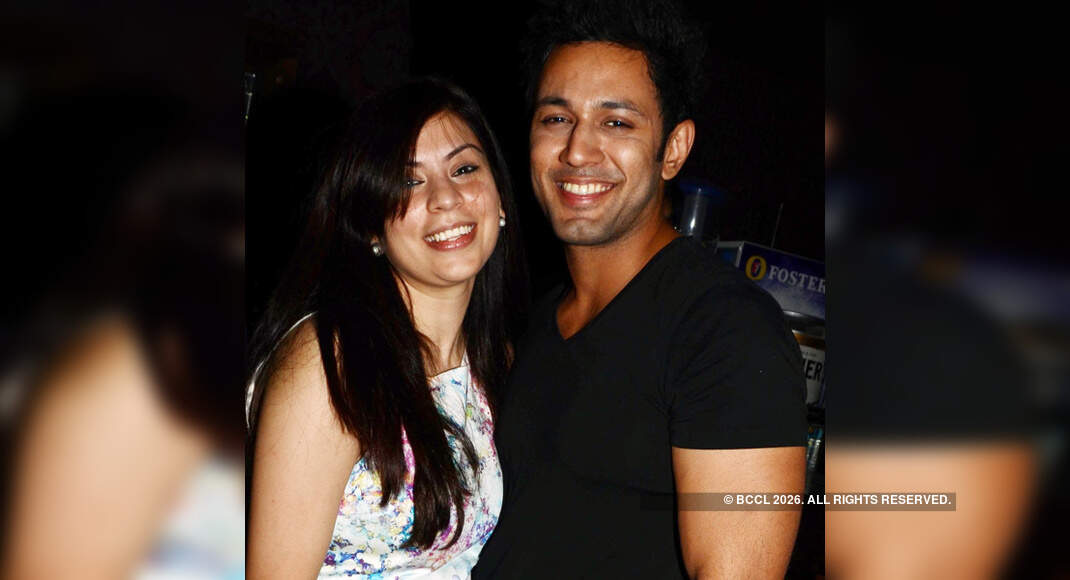 Sahil Anand with Rajni during Shaleen Malhotra's bachelor's party, held ...