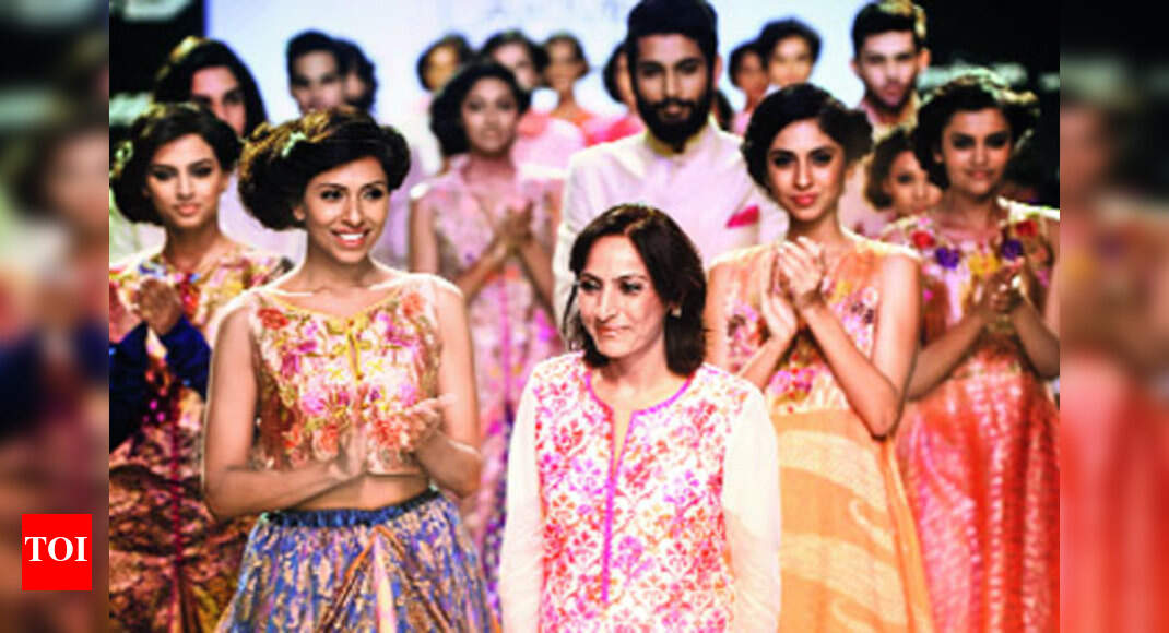 Krishna Mehta works the modern silhouettes - Times of India