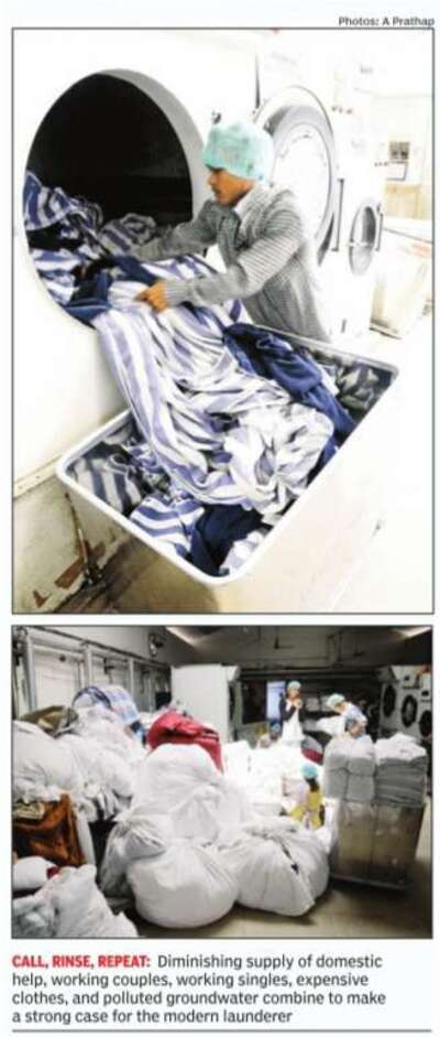 The dhobi goes digital - Times of India