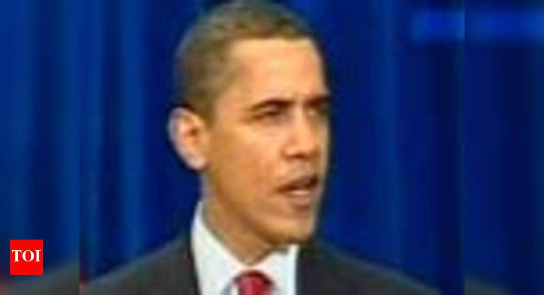 Obama signs $787b stimulus bill into law - Times of India