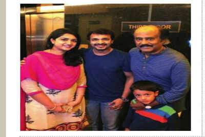 Rajinikanth blesses Vijay Raghavendra | Kannada Movie News - Times of India